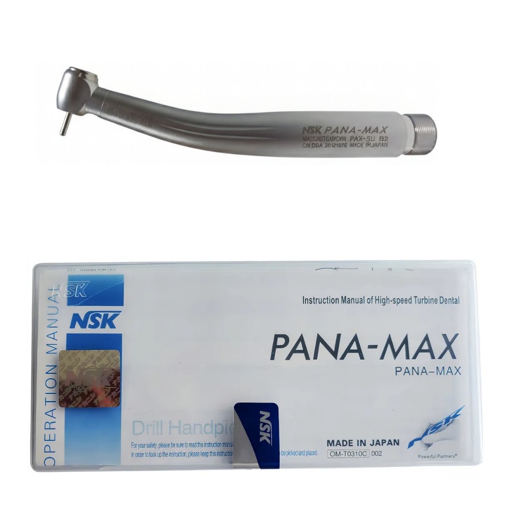 Caneta Odontológica de Alta Rotação 2 Furos NSK PANAMAX com Led Cabeça ...