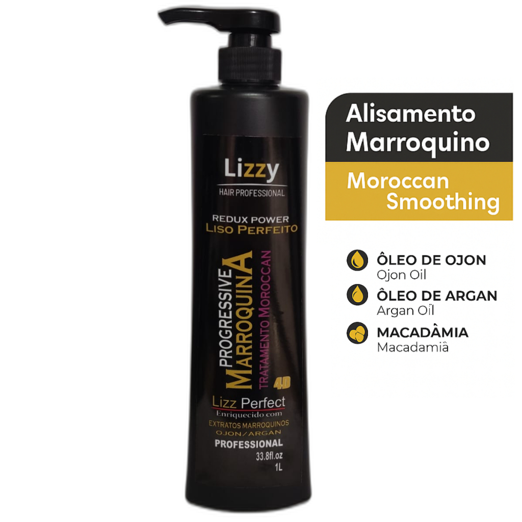Progressiva Marroquina Com Formol Profissional Lizzy | Shopee Brasil