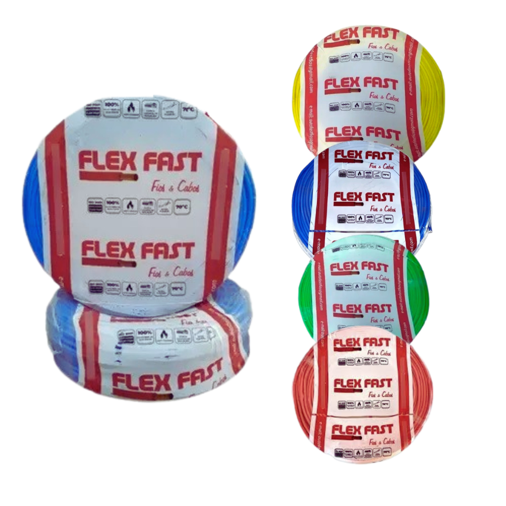 Cabo 6mm flexivel Fio 6mm Rolo 20-30-40 Metros 750v Antichamas Gold ...