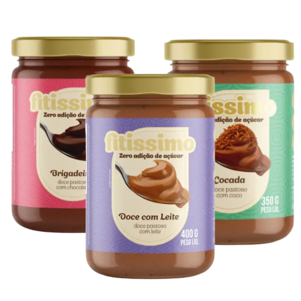 Kit 3 Doces Fitíssimo Diet 400g Zero Açúcar, Zero Lactose e Sem Glúten ...