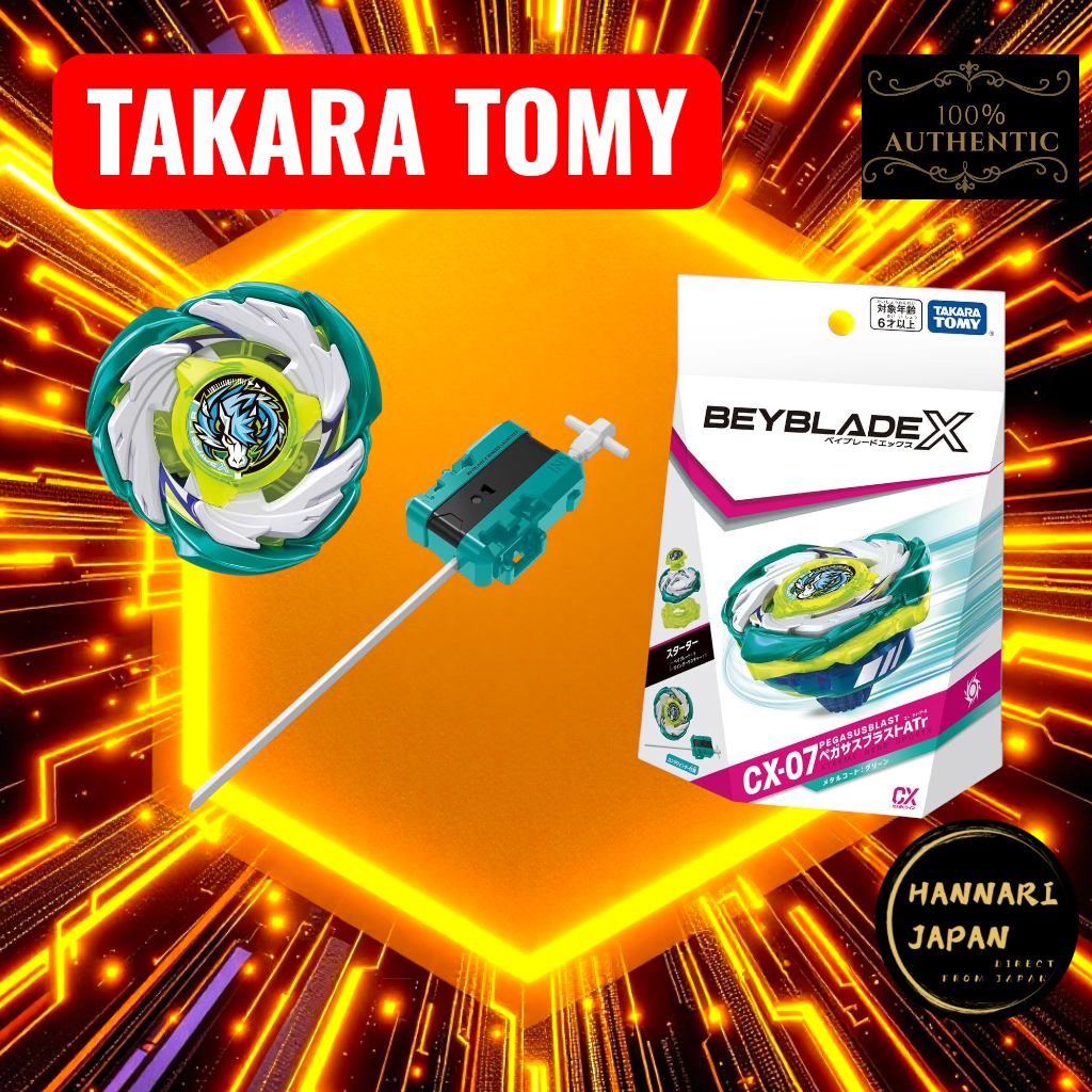 Takara Tomy BEYBLADE X CX-07 Starter Pegasus Blast ATr [Direct from ...