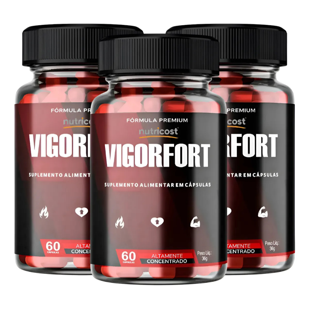 3 Vigorfort 60 Caps Premium Vigor Forte Para Homens Imediato | Shopee ...
