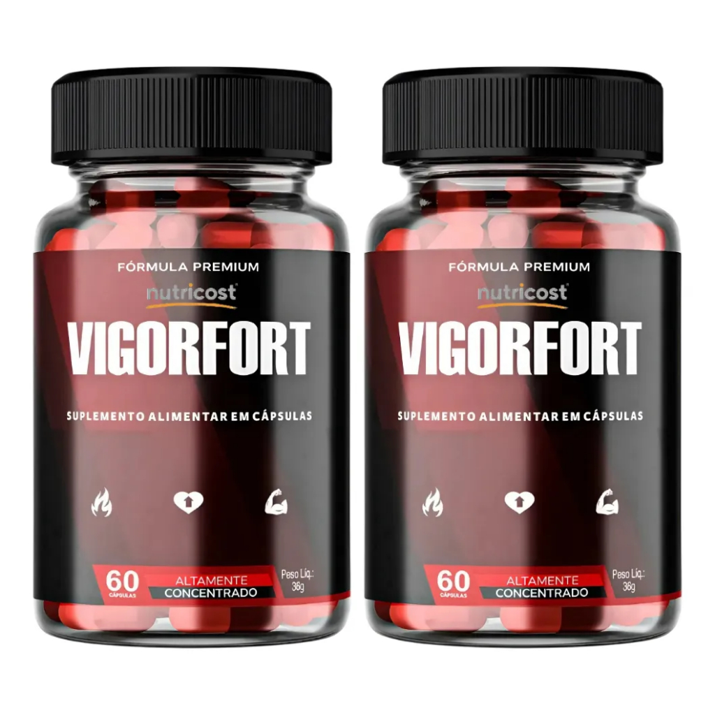 2 Vigorfort 120 Caps Premium Vigor Forte Para Homens Imediato | Shopee ...