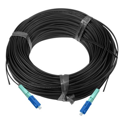 150m Cabo Fibra Óptica Drop Flat 1fo Conectores SC UPC | Shopee Brasil