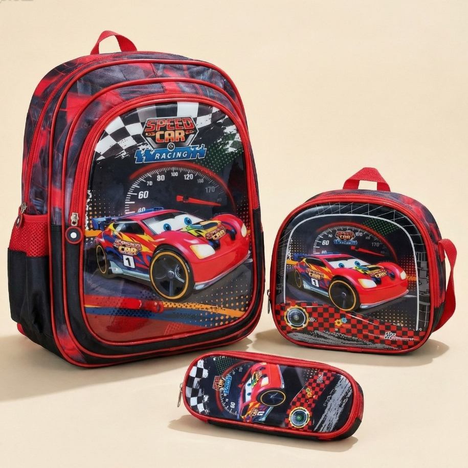 Kit Mochila Infantil Escolar Masculina + Lancheira + Estojo + Mochila ...