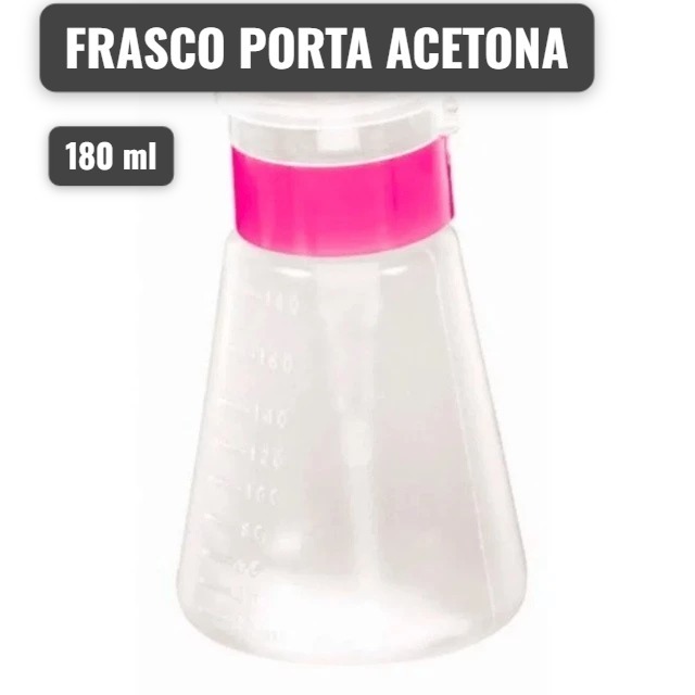 Porta Acetona 180 ml com Bico Dosador | Shopee Brasil
