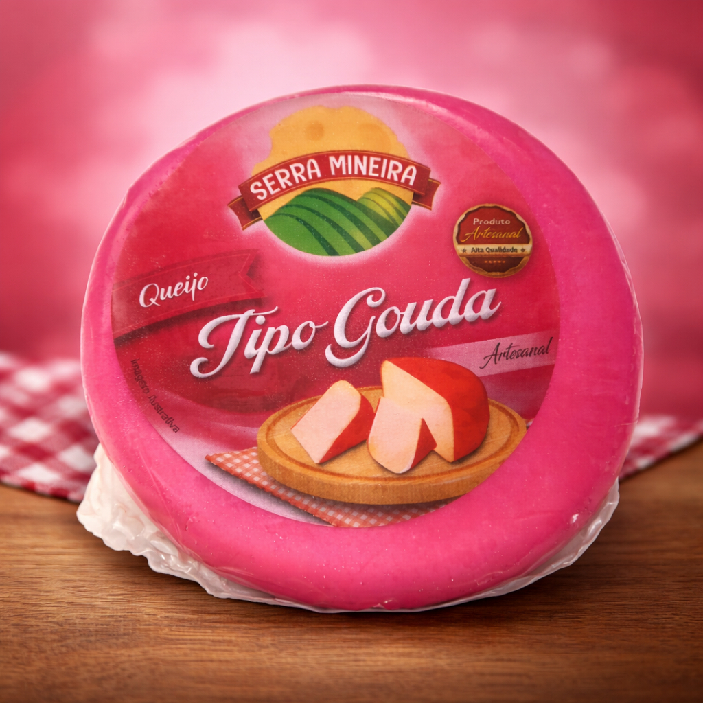 Queijo Tipo Gouda Serra Mineira Aproxi 430g Artesnal | Shopee Brasil