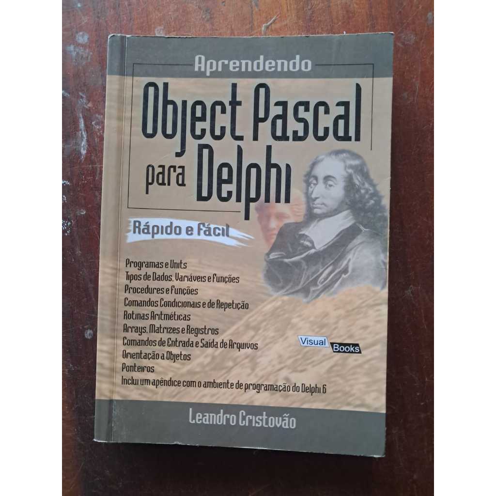 LIVRO USADO ANTIGO Aprendendo Object Pascal Para Delphi - Rapido E Facil Capa comum – 1 janeiro ...