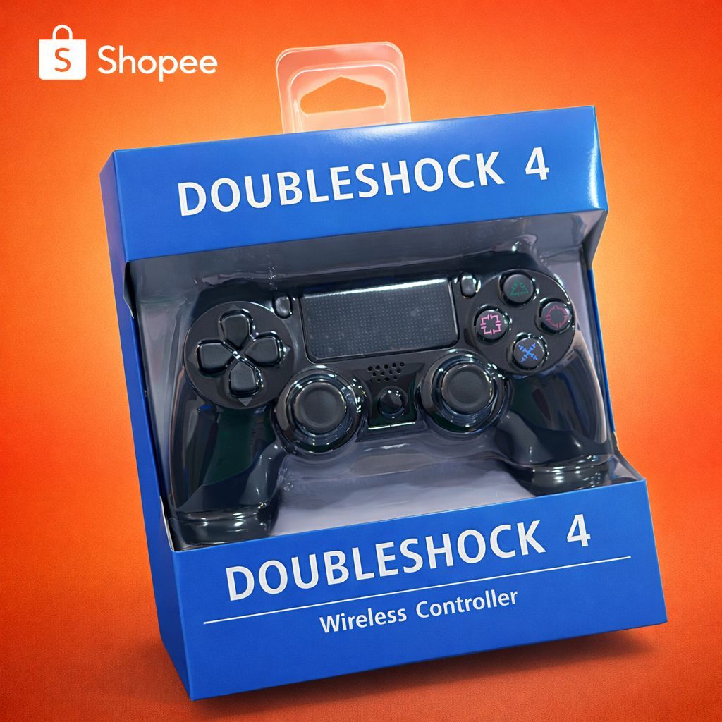 Controle Sem fio P.S.4 Double-Motor wireless Vibration Preto-ENVIO ...