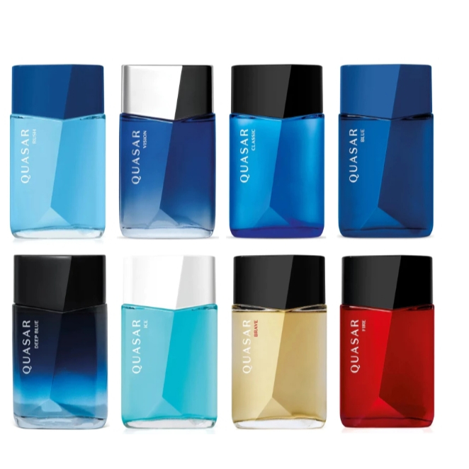Quasar Colônia 100ml: Classic, Blue, Rush, Fire, Deep Blue, Ice, Vision ...