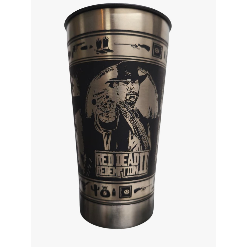 Copo Térmico Preto Red Dead Redemption 473ML Gravação a Laser 360 ...