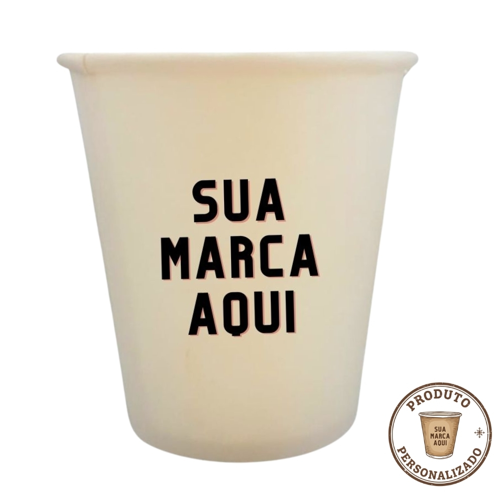 Copo 180ml Personalizado 100un – Sua Marca (Logo) – Biodegradável ...