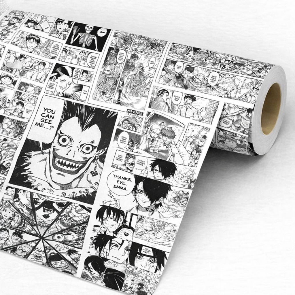 Papel de Parede Anime Adesivo Autocolante Misto Otaku Naruto One Piece ...