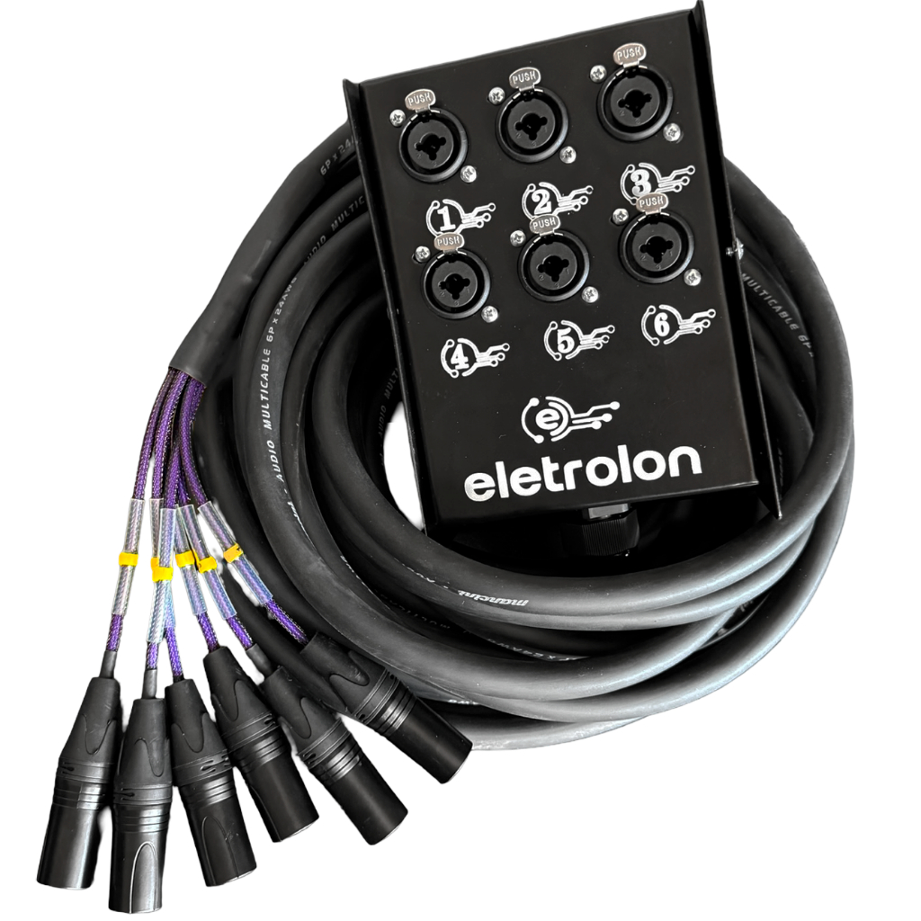 Medusa 6 Vias Multicabos Combo Conector Som Profissional Eletrolon ...