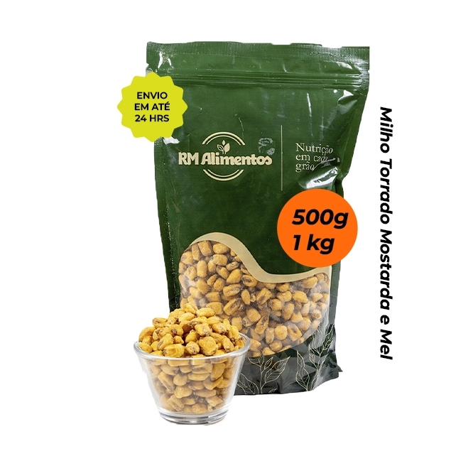 Milho Torrado Mostarda e Mel | Shopee Brasil