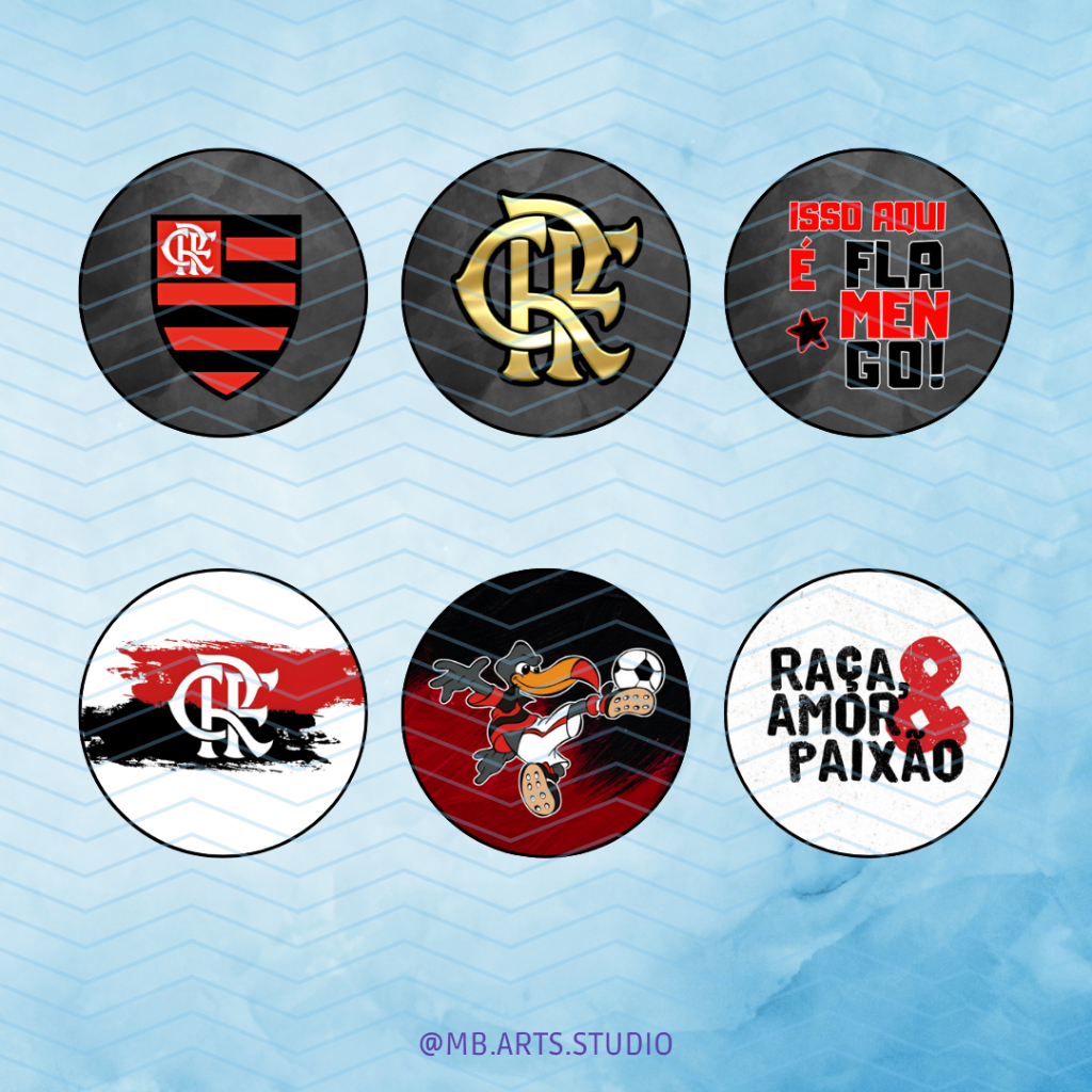 Kit Botton Flamengo - Broche | Shopee Brasil
