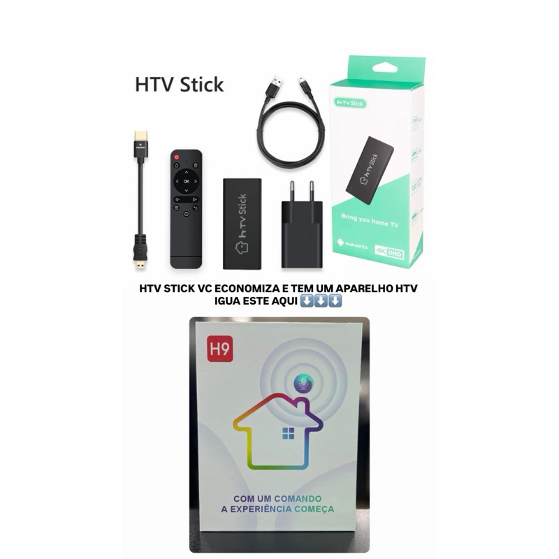 KIT H/TV COMPLETO CONTROLE COMANDO DE VOZ 4k STICK | Shopee Brasil