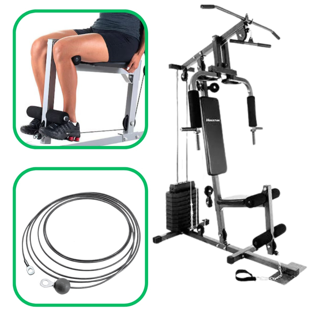 Cabo De Aço Extensora Para Estação De Musculação Houston Eg 36a ...