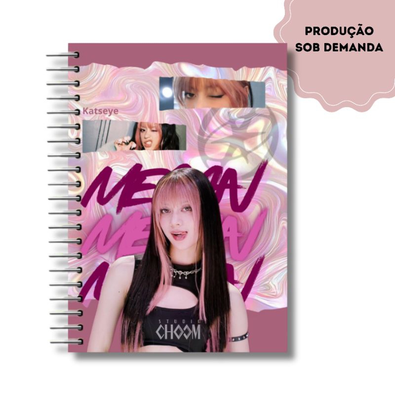 Caderno Megan, Lara, Yoonchae, Daniela, Sophia, Manon, OT6, K-pop ...