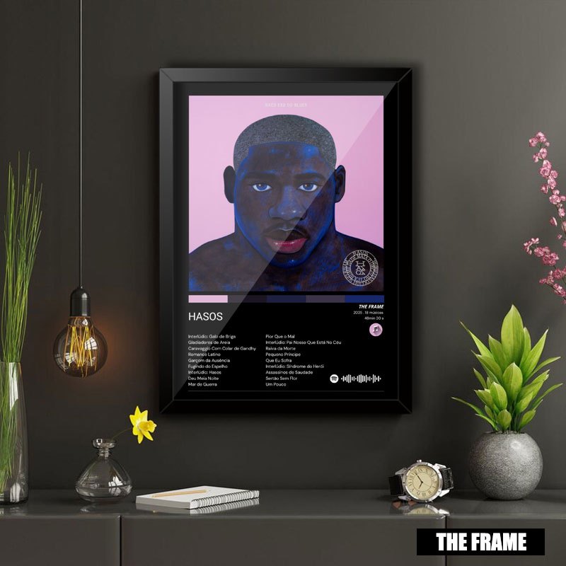 Quadro Decorativo A4/A3 Spotify Baco Exu do Blues Album Hasos | Shopee ...