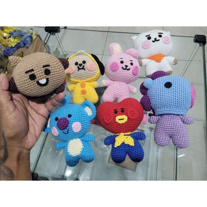 kit BTS21 amigurumi com 7 mascotes | Shopee Brasil