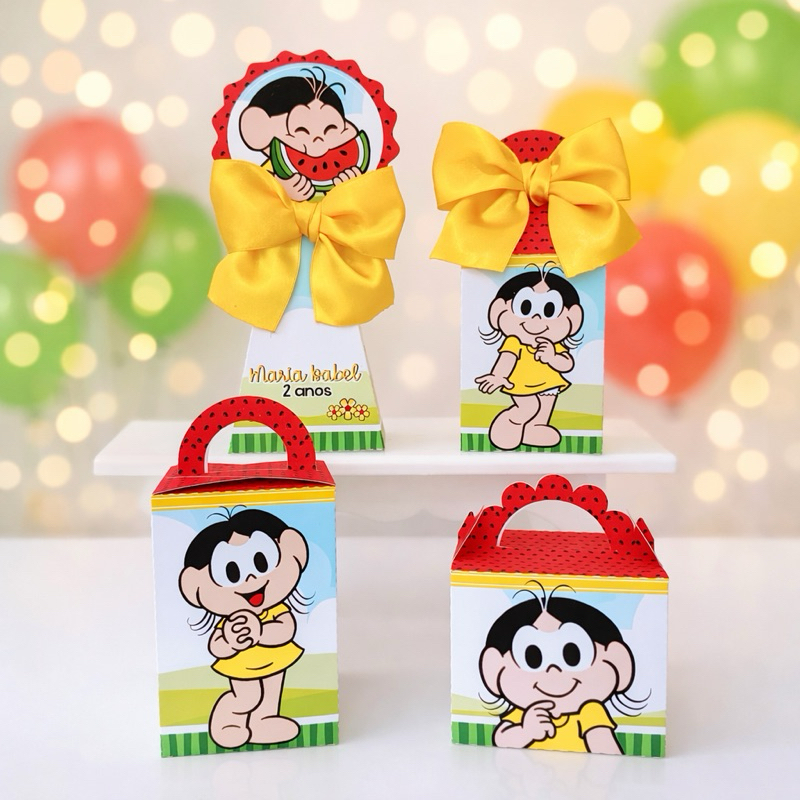 kit caixinhas Magali/ Festa Magali/ Lembrancinha Magali/ Personalizados ...