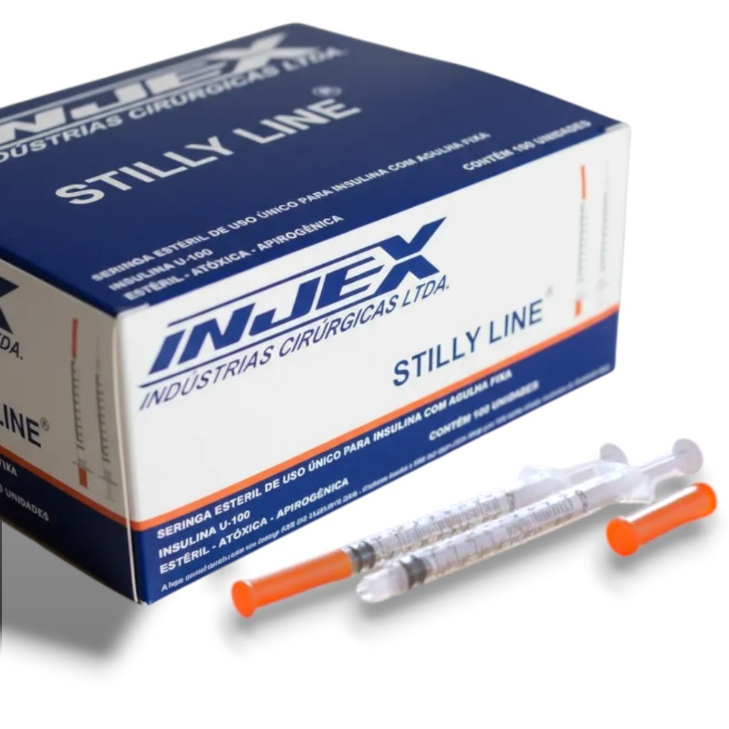Seringa 0,5ml Agulha Fixa 8x0,30mm 30g Cx C/100 - INJEX | Shopee Brasil