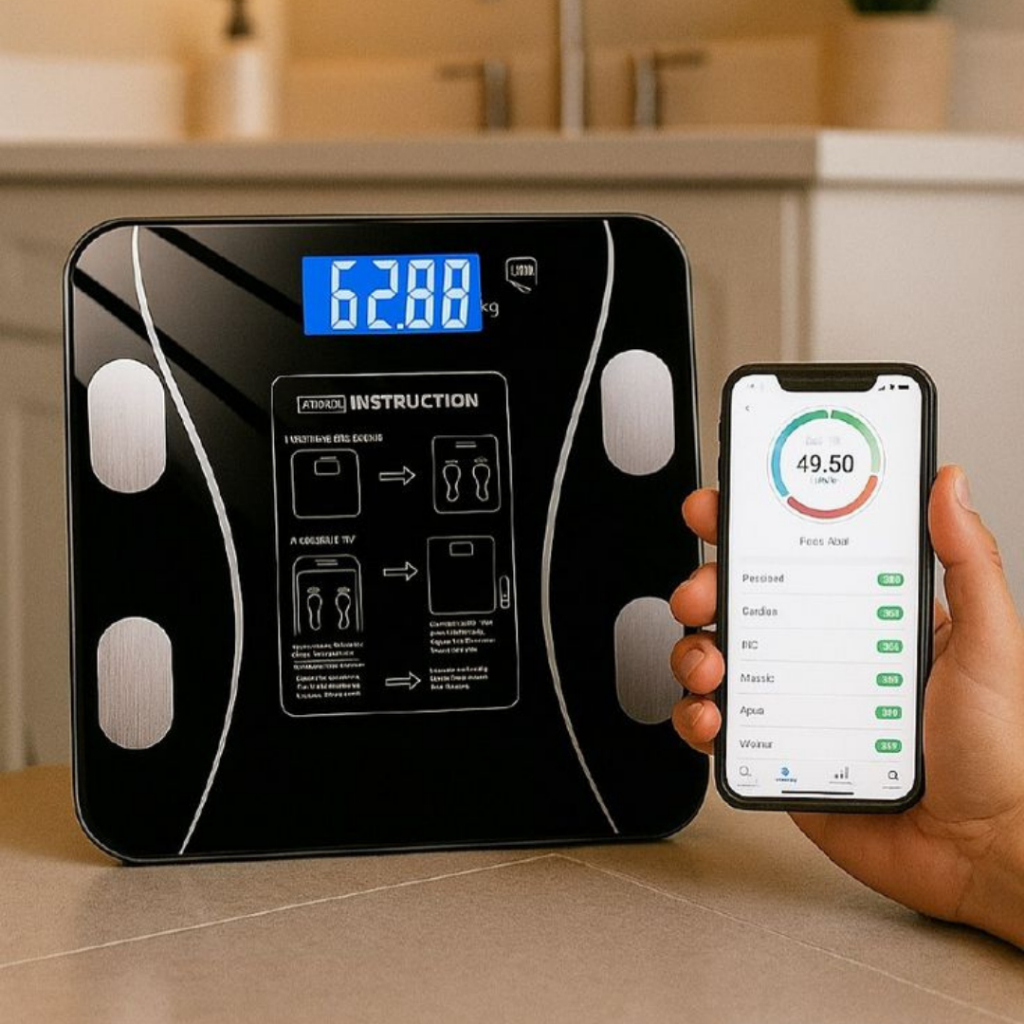 Balança Digital Corporal de Bioimpedância com Bluetooth | Shopee Brasil