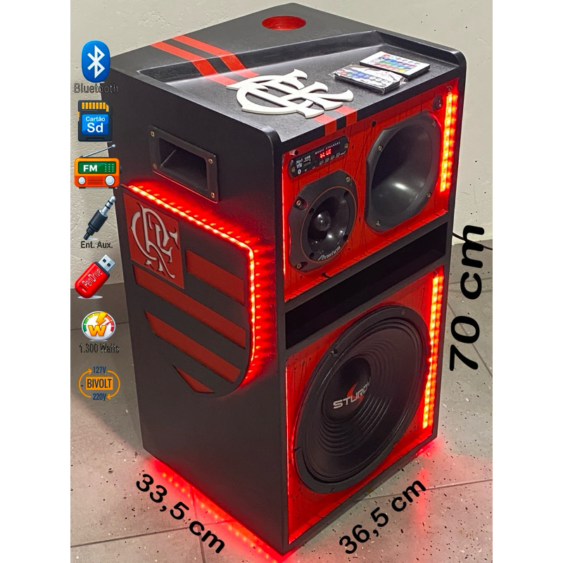 Caixa Bob Residencial Personalizada 12 Polegadas Ativa Bluetooth ...