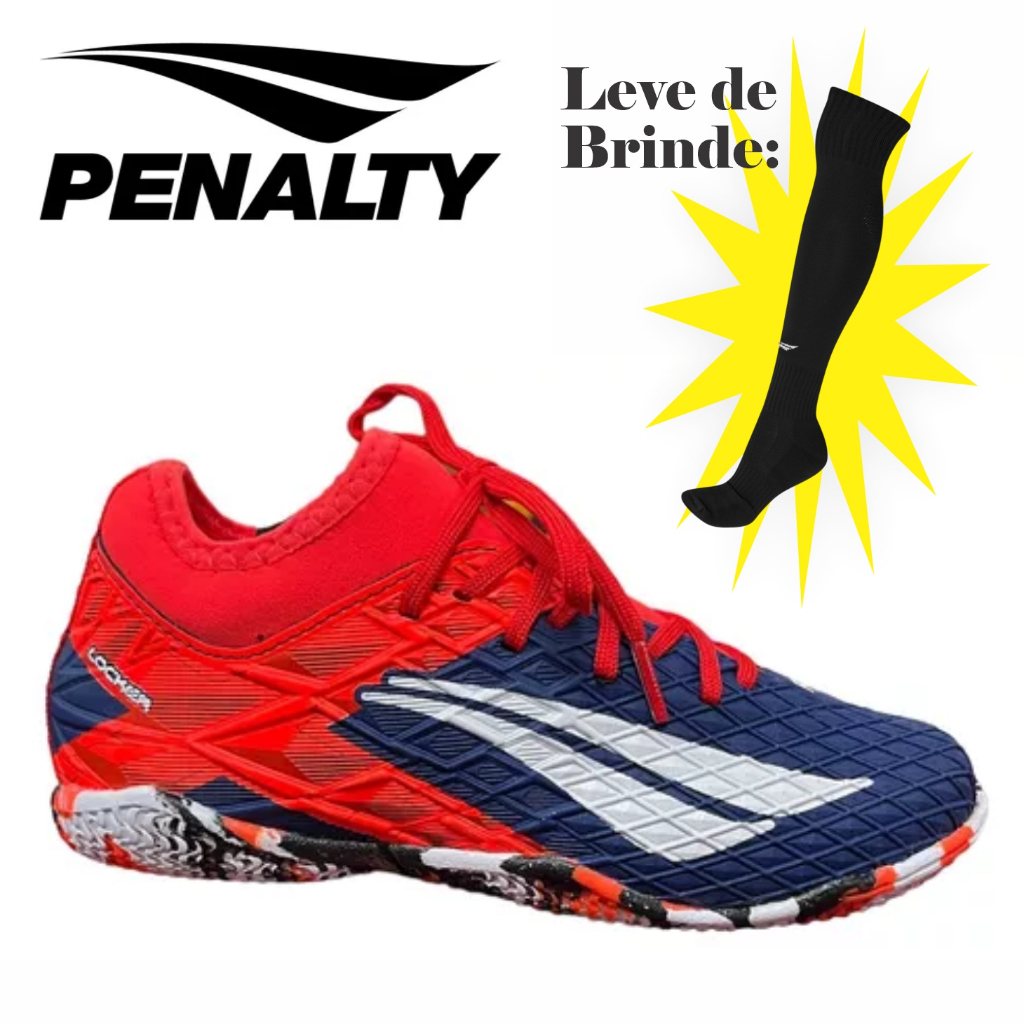 Tenis Futsal Penalty Infantil Rx Locker Kids Y-3 N° 28 Ao 36 + Meião ...