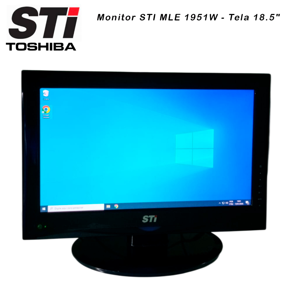 Monitor STI MLE 1951W - Tela 18.5" (Usado) | Shopee Brasil