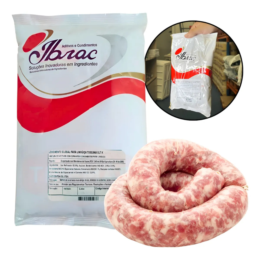 Tempero Completo Para Linguiça Toscana Global Glk-t - Ibrac 1 KG ...