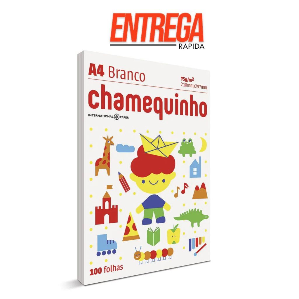 Papel Sulfite A4 Branco Chamequinho Chamex 75g – Alta Qualidade | 100 ...