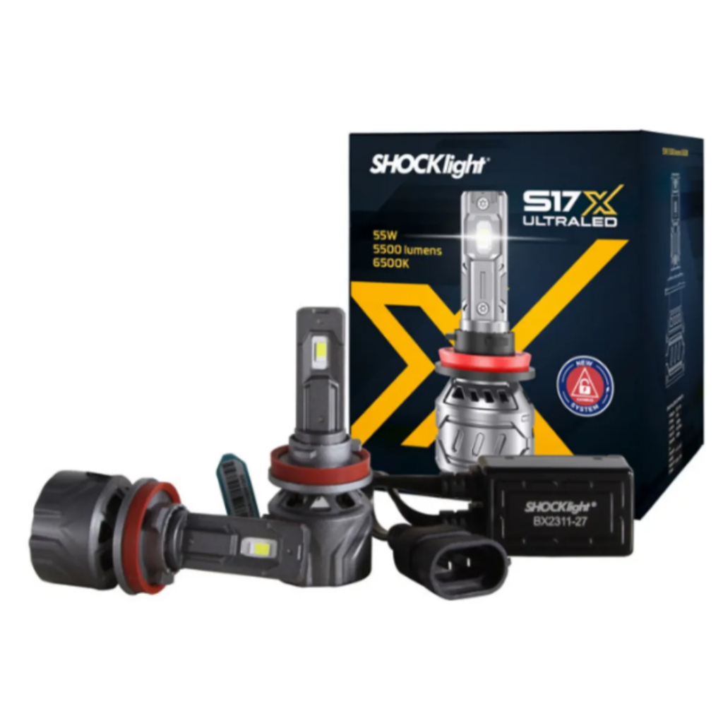 Par Lampada Ultra Led Shocklight S17x 55w 6500k 5500lumens por lampada ...