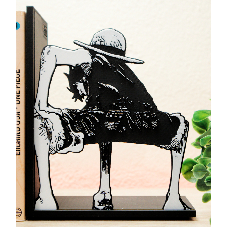 One Piece Luffy Aparador de Livros Manga Anime book nook booknook ...