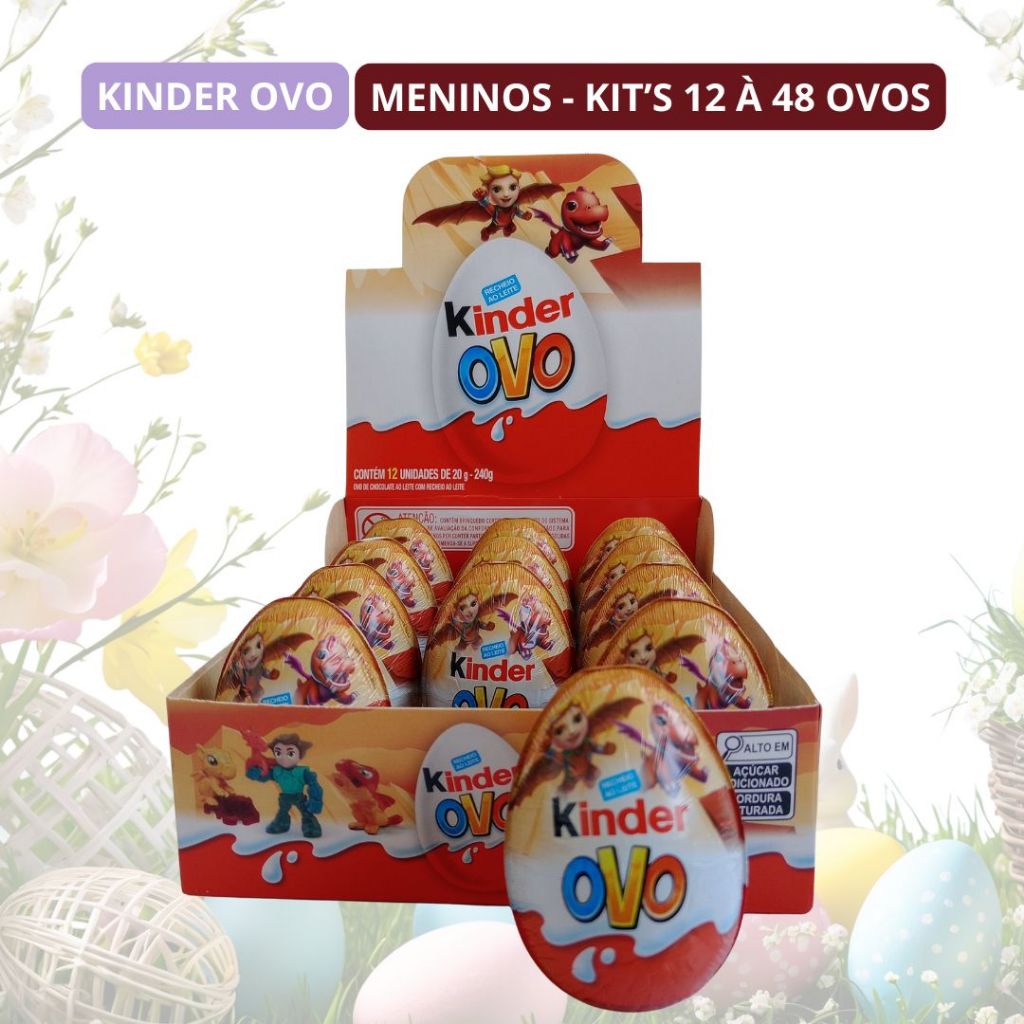 Kinder Ovo Meninos - Coleção 2026 | Shopee Brasil
