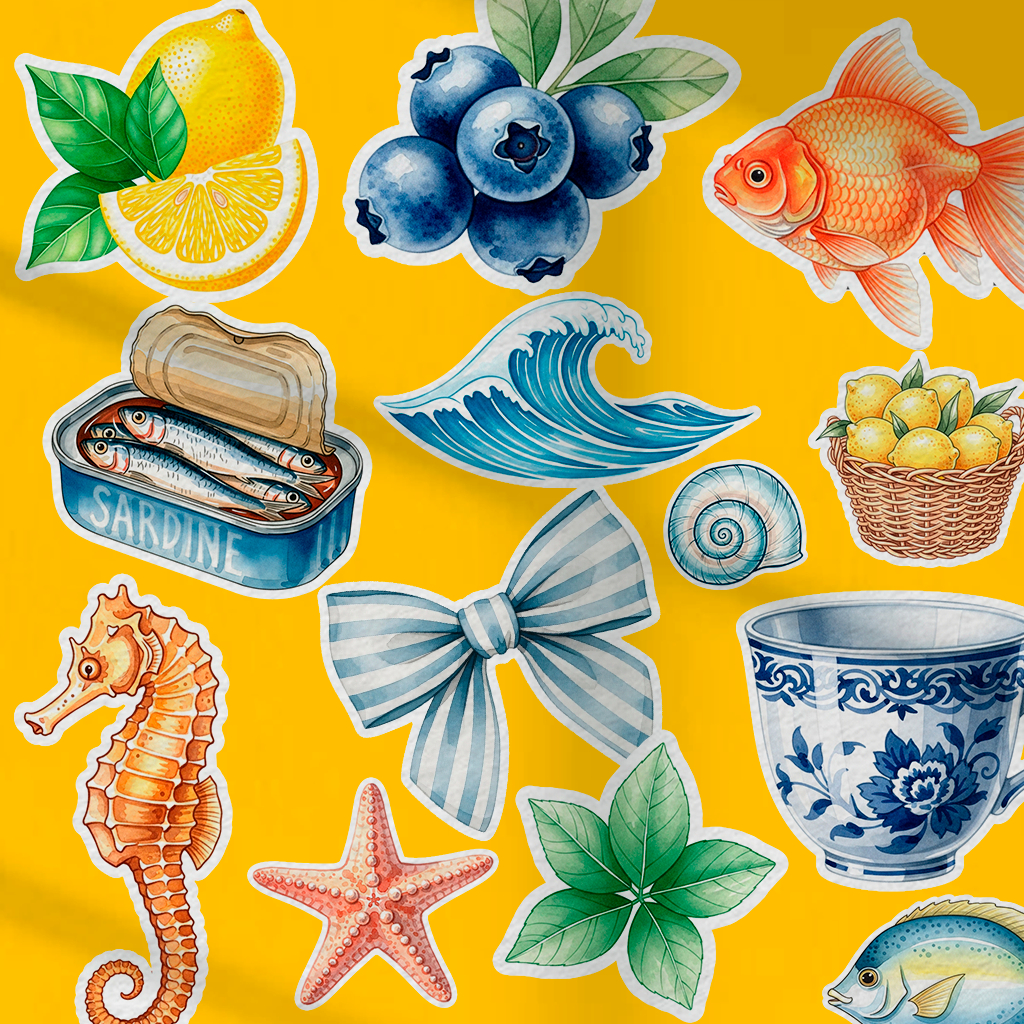 Kit Adesivos Limoncello Aesthetic 🍋 | Stickers À Prova D’Água ...