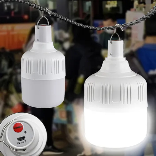 Lâmpadas Led Bulbo 150w/100w Branco Frio Recarregável para Emergência ...