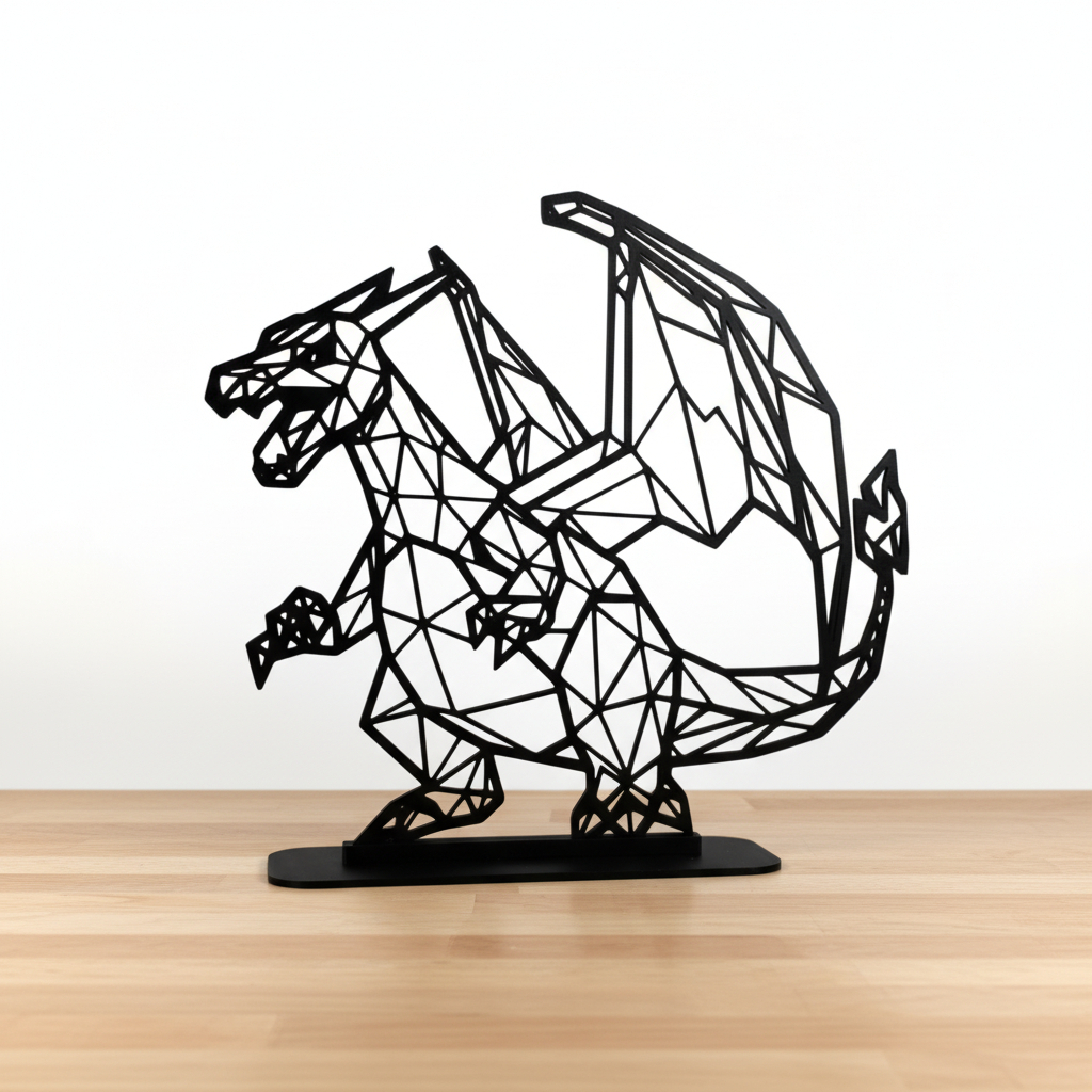 Decoração Pokémon Low Poly Geek – Enfeite para Quarto Gamer / Setup ...