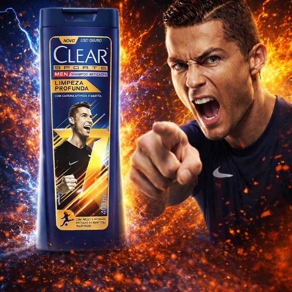 shampoo Cristiano Ronaldo Clear Men 400ml | Shopee Brasil
