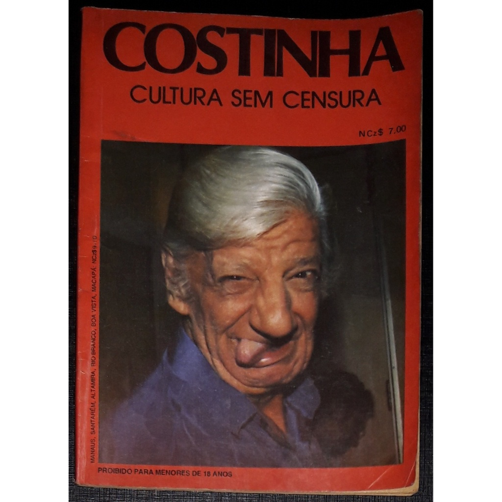Revista do Costinha Cultura sem Censura Anos 80 Rara Revista Piadas ...