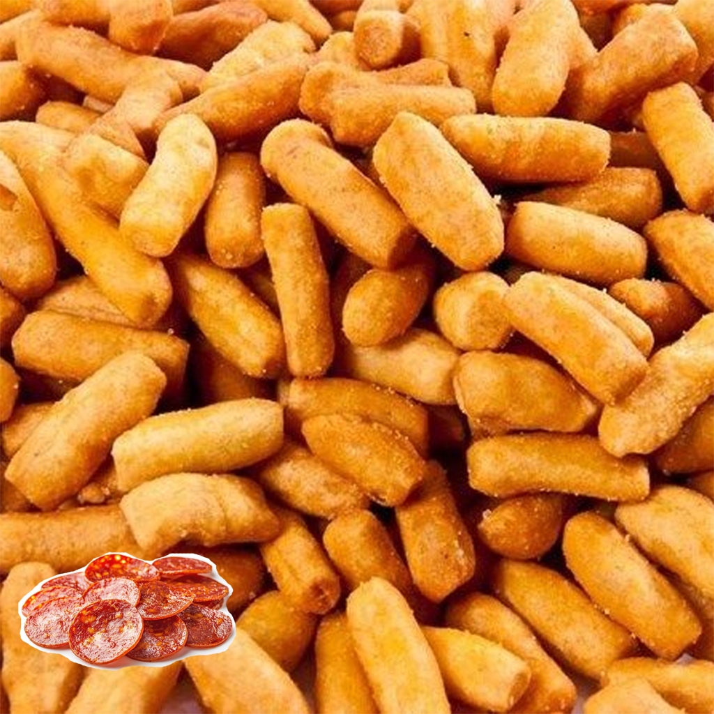 Salgadinho sabor Calabresa - 1 Kg Crocante e saboroso (Levemente ...