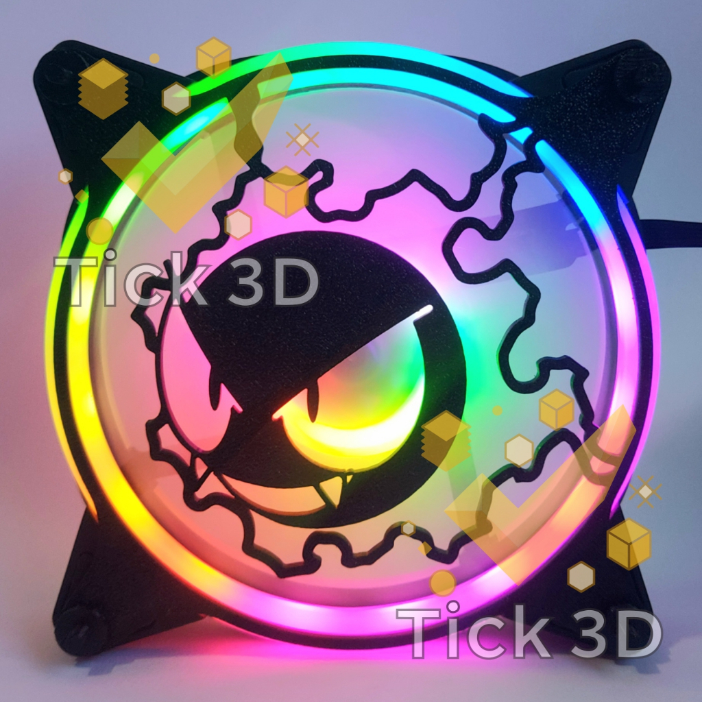 GRADE GRELHA PARA COOLER FAN GRILL 120MM X 120MM ANIME POKEMON GASTLY ...