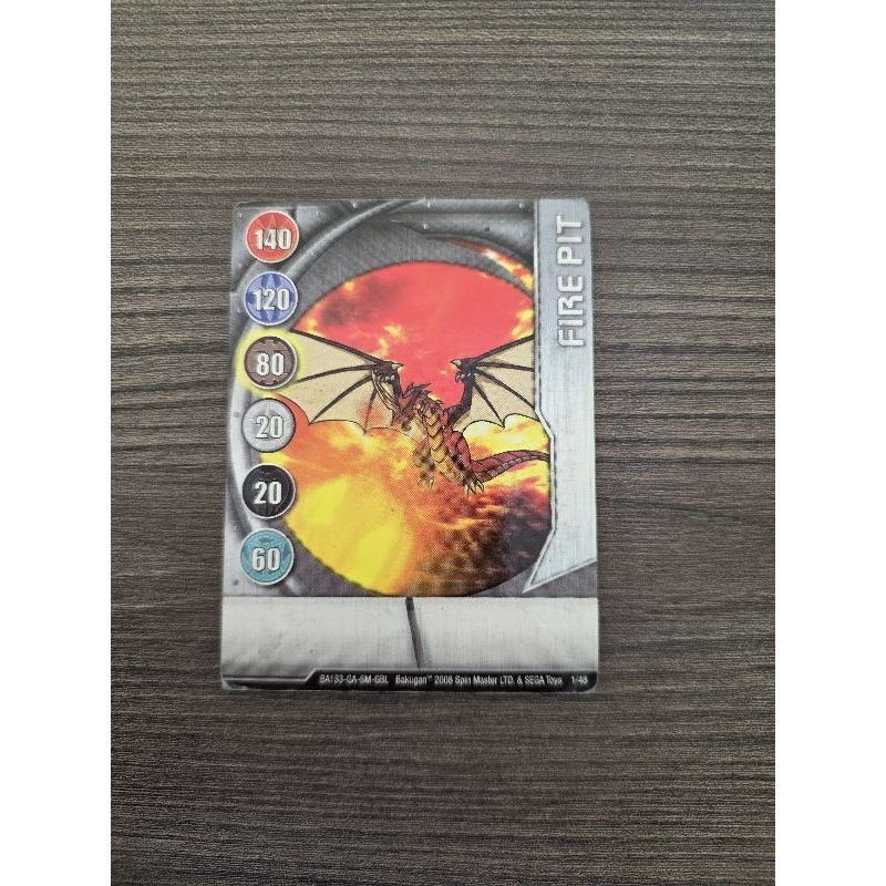 Carta Bakugan de Portal Rara: Fire Pit (2008 Original) | Shopee Brasil