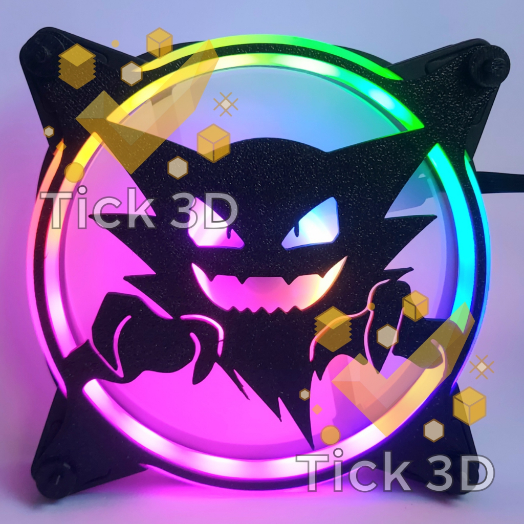 GRADE GRELHA PARA COOLER FAN GRILL 120MM X 120MM HAUNTER GENGAR GASTLY ...