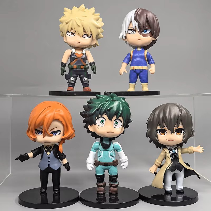 Kit 5 Miniaturas My Hero Academia Action Figure Boku no Hero - Deku ...