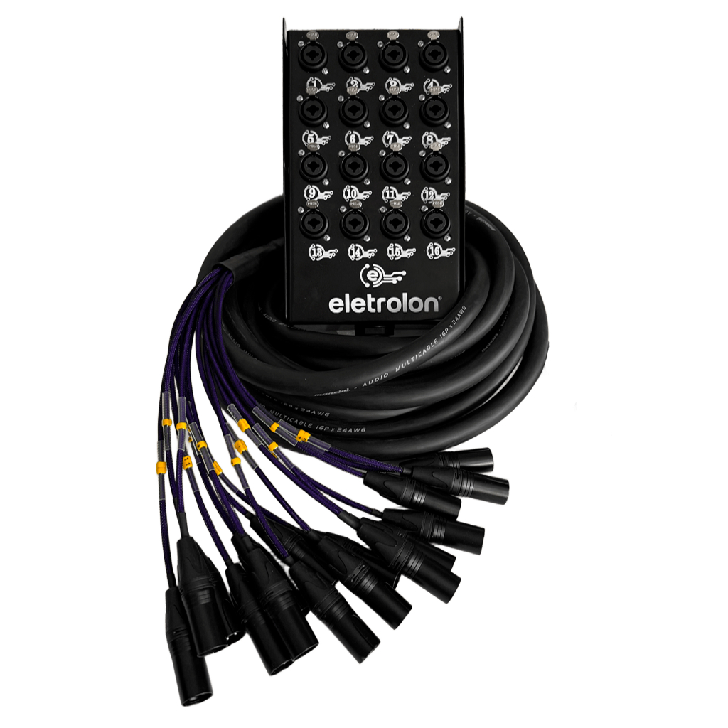 Medusa 16 Vias Multicabos Combo Conector Som Profissional Eletrolon ...