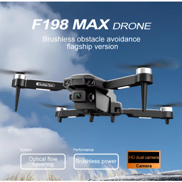 Drone Barato F198 - motor metálico extra forte Para iniciantes fácil ...