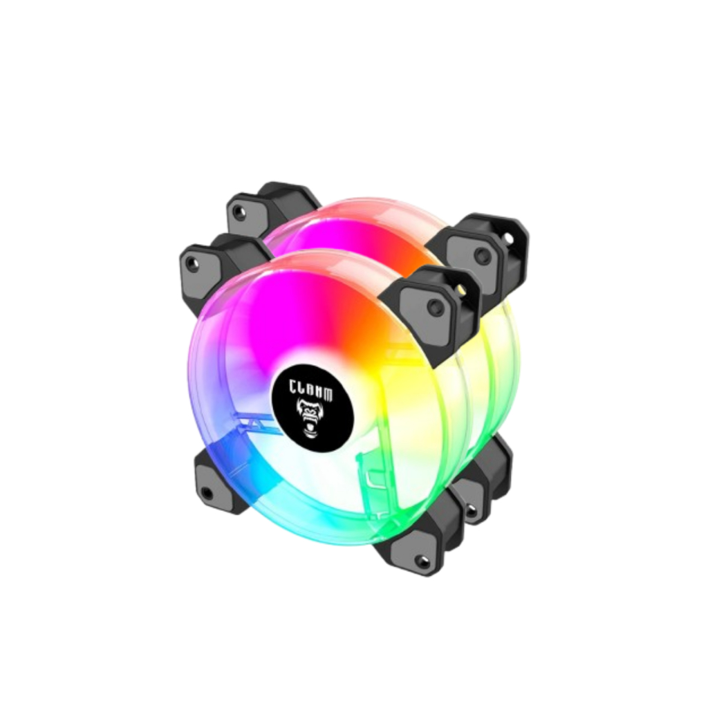 Kit com 2 Coolers Fan VEX ARGB 120mm 15 LEDS Forte Silencioso Alto ...