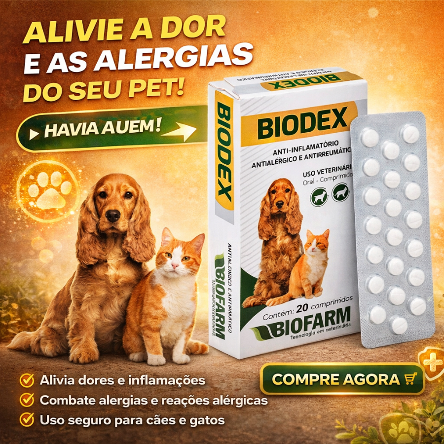 Biodex 20 comprimidos - Biofarm - Blister e bula | Shopee Brasil